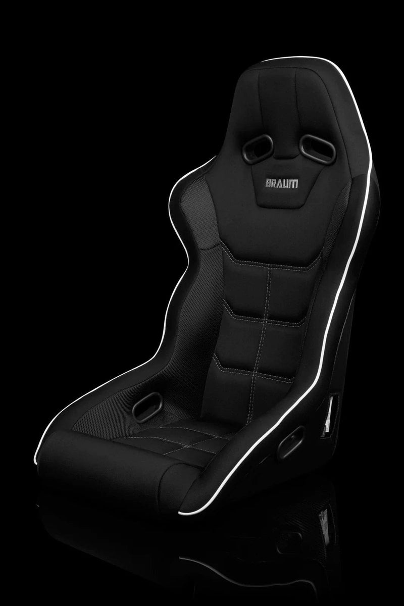Falcon X Series FIA Approved Fixed Back Racing Seat - Black Polo Cloth ...
