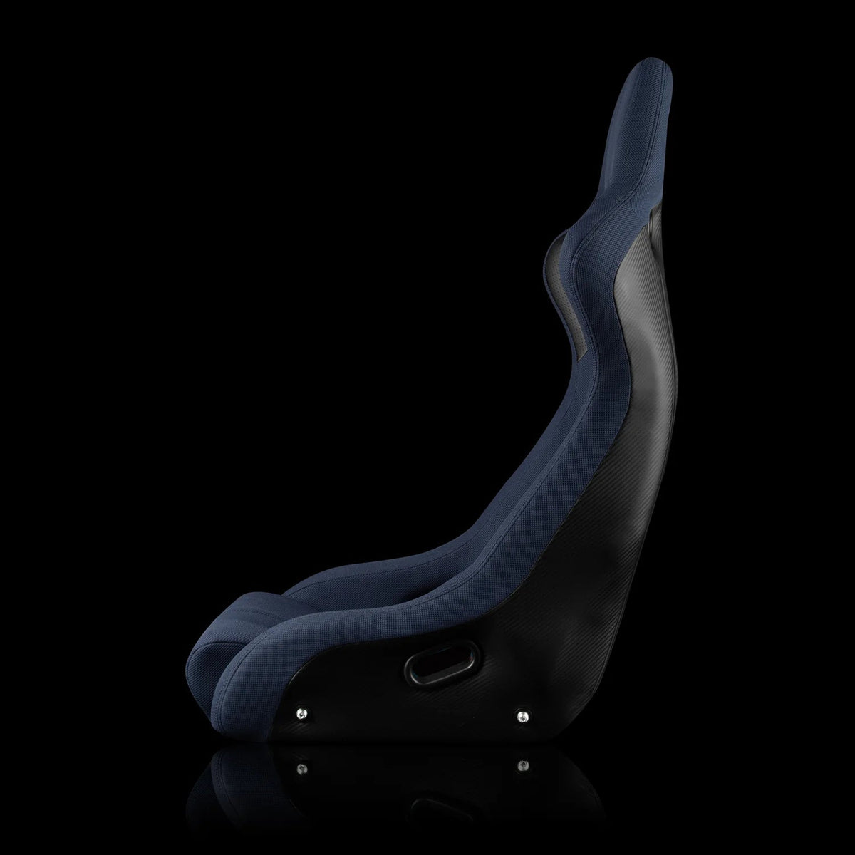 Venom-R Series Fixed Back Bucket Seat - Blue Cloth / Carbon Fiber ...