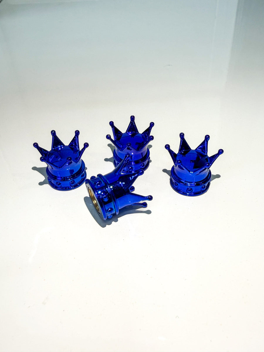 Blue Crown Valve Stem Caps – Slammedenuff