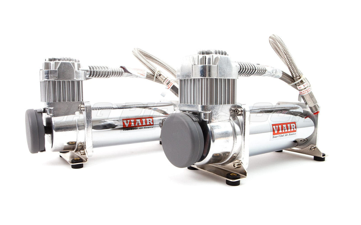 Dual 444c Viair Compressors (Chrome) +$119 Kit Upgrade – Slammedenuff