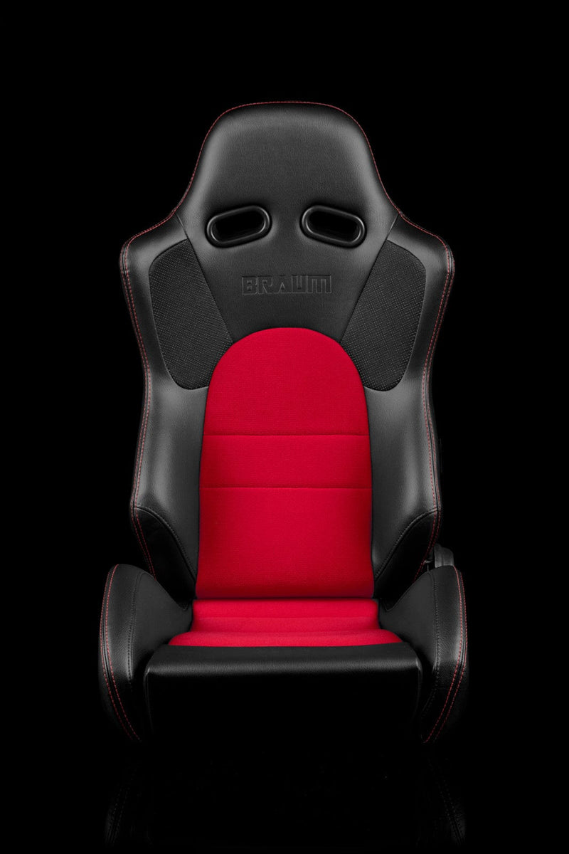 ADVAN SERIES RACING SEATS (BLACK & RED) – PAIR – Slammedenuff