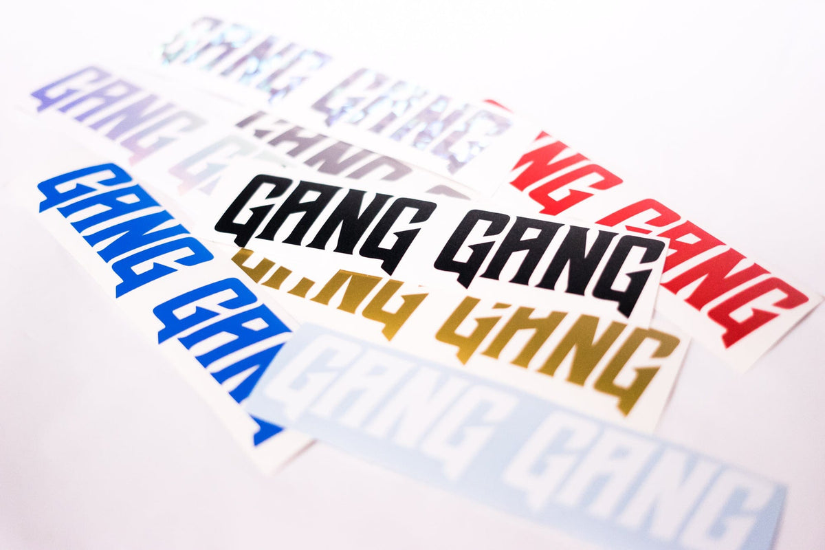 GANG GANG DECAL – Slammedenuff